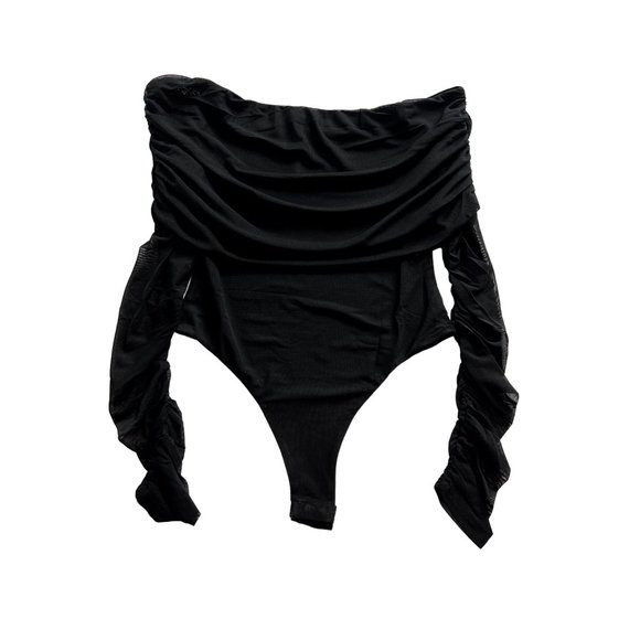 Showpo. | Tops | Nwt Showpo Jaythen Bodysuit In Black | Poshmark